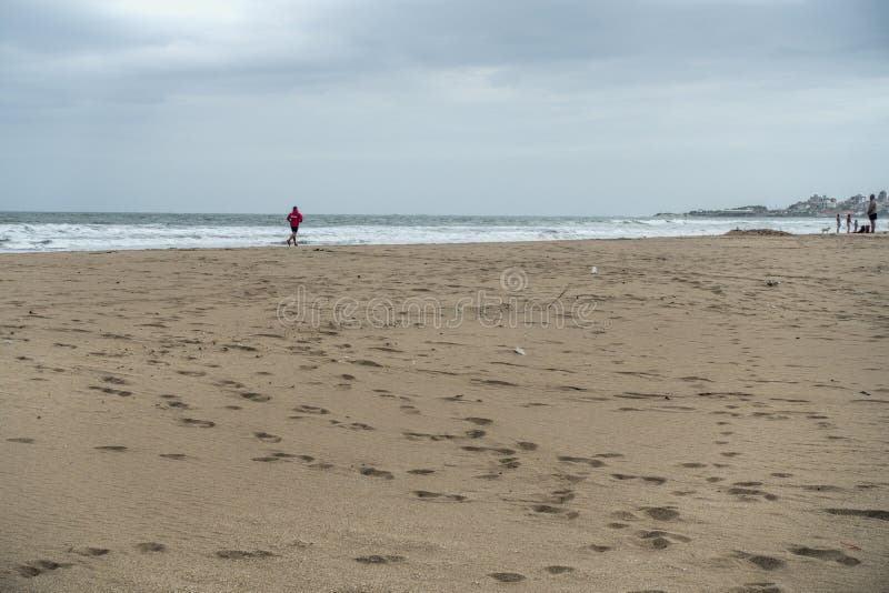 Mar Del Plata Landscape Beaches Sea and Sky Stock Photo - Image of ...