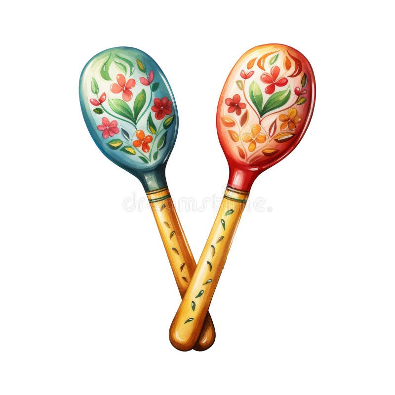 Maracas for Authentic Latin American Rhythms Stock Image - Illustration ...