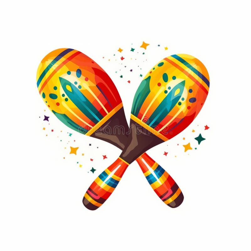 Maracas Icon Vector Illustration. Musical Instrument of Maraca Stock ...