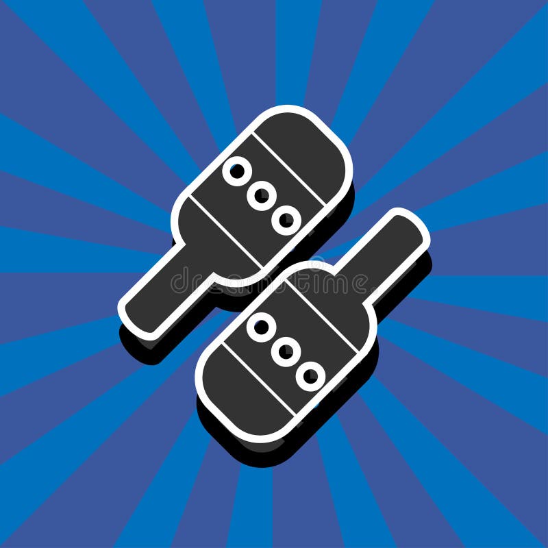 Maracas Simple Icon. Maracas Isolated Icon Stock Vector - Illustration ...