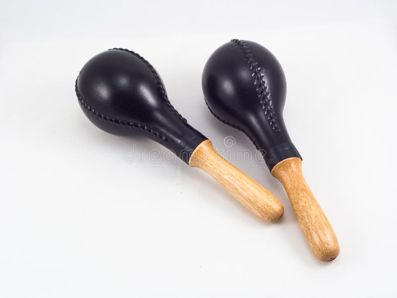 Maracas on White Background Stock Photo - Image of sound, brown: 49526868