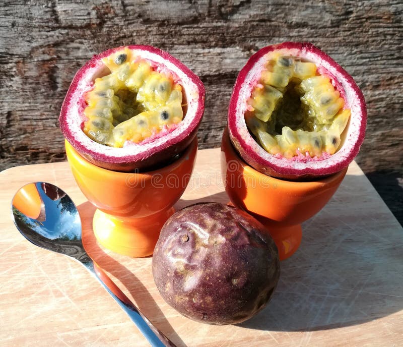 Red maracuja fruit stock image. Image of taste, natural - 34660443