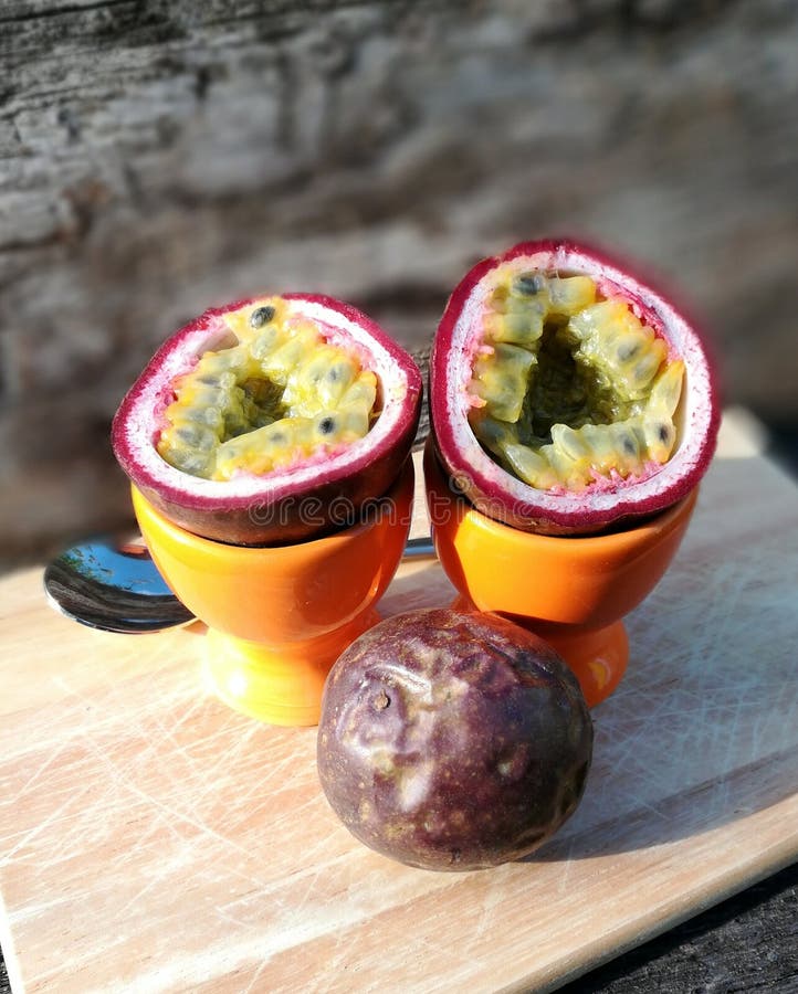 Red maracuja fruit stock image. Image of taste, natural - 34660443