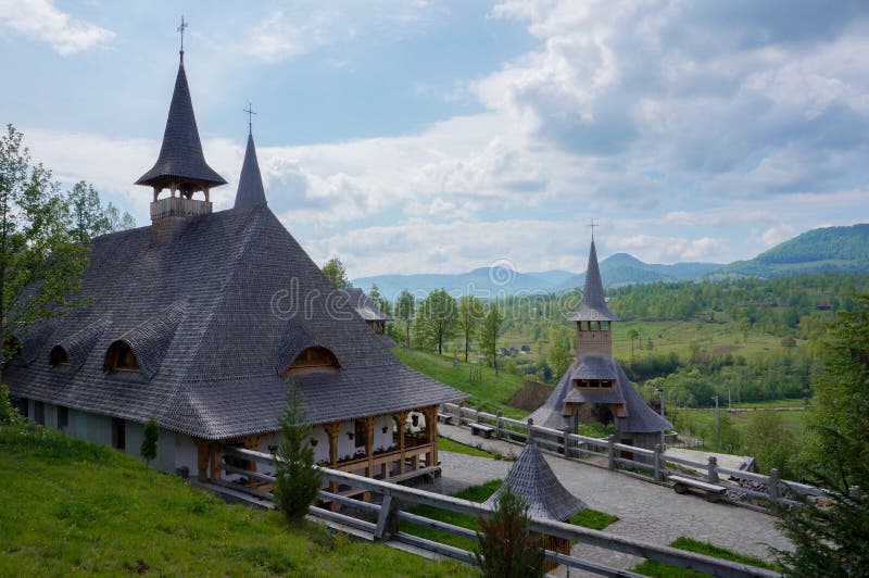 Maramures Monastery stock image. Image of religion, trees - 94199755
