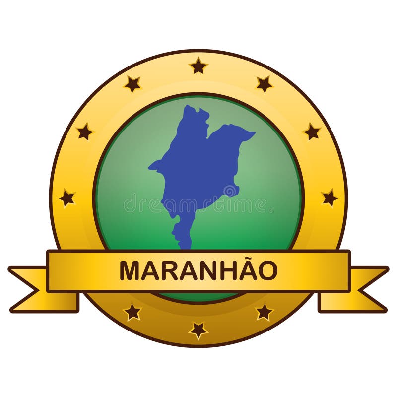 Maranhao State Map. Vector Illustration Decorative Design Stock ...