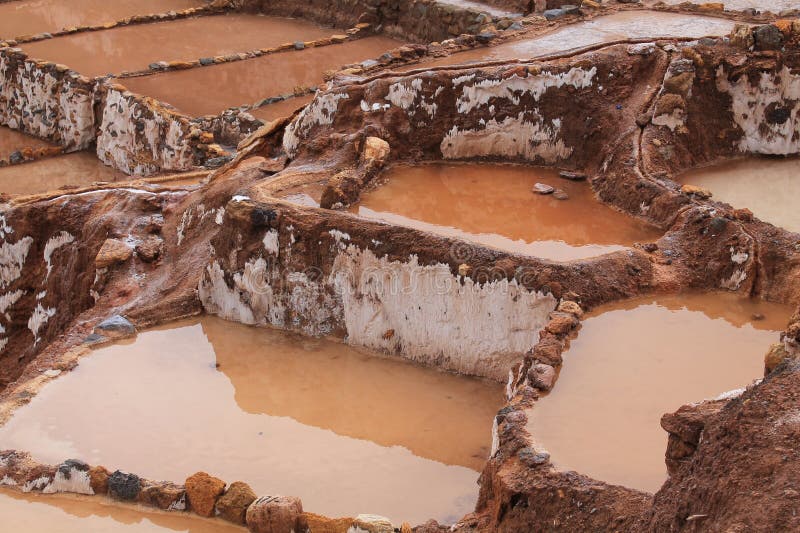 Maras salt mines stock photo. Image of inca, incan, mines - 101815900
