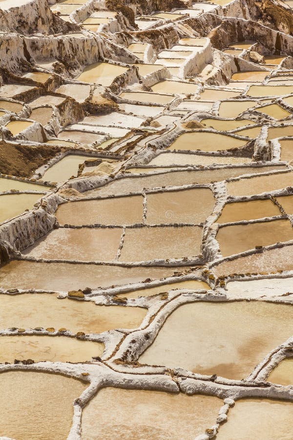 Maras Salt Mines Peruvian Andes Cuzco Peru Stock Image - Image of peru ...