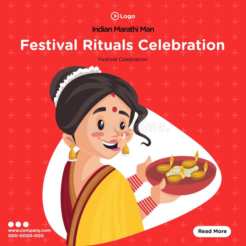 Banner Design of Indian Marathi Man Stock Vector - Illustration of ...