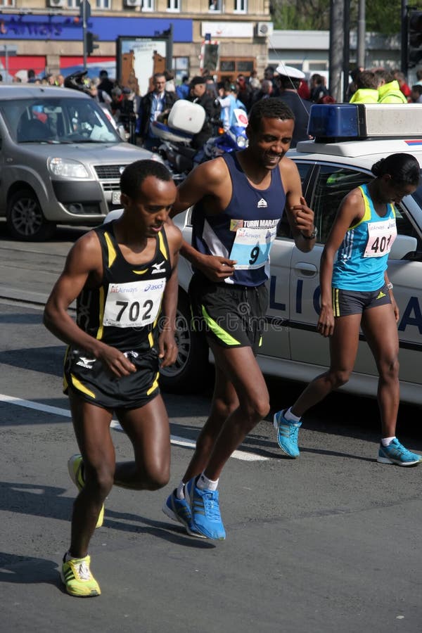 Elite Marathon Runner Closeup Editorial Stock Image - Image of elite ...