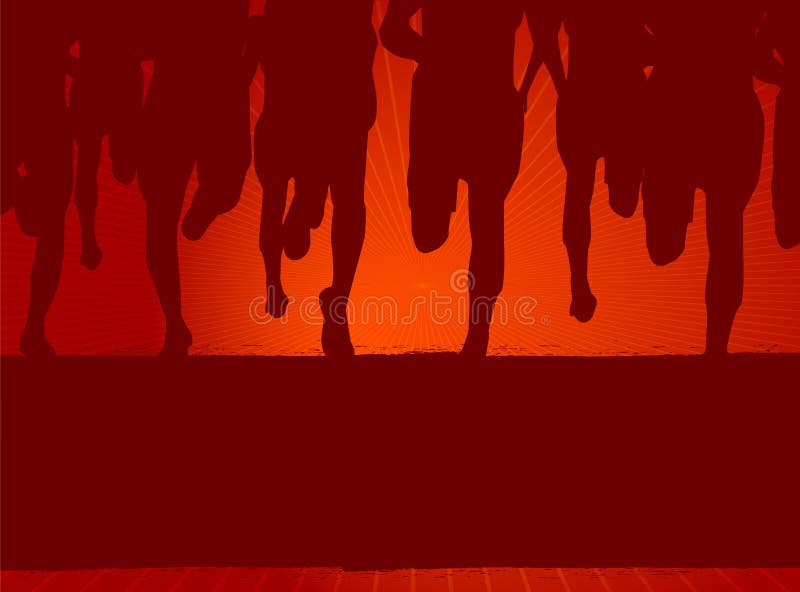 Marathon, Abstract red marathon sport