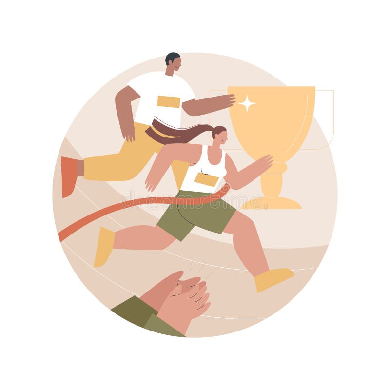 Marathon Abstract Concept Vector Illustration. Stock Vector ...