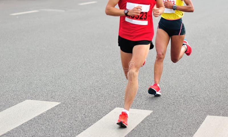 Marathon athletes run stock photo. Image of exercise - 50430462