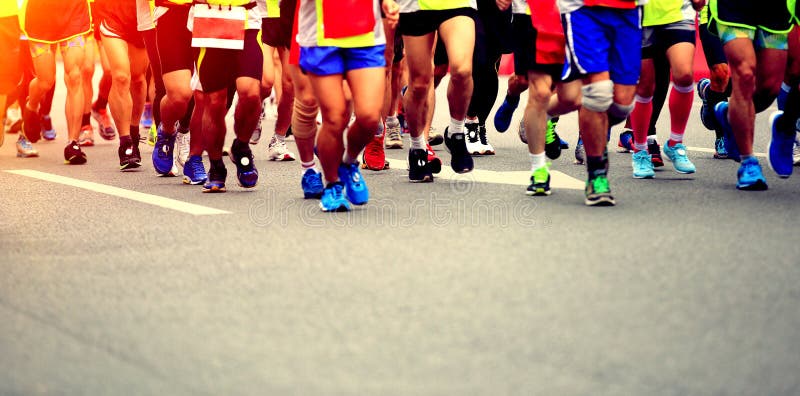Marathon athletes running stock image. Image of active - 48120353