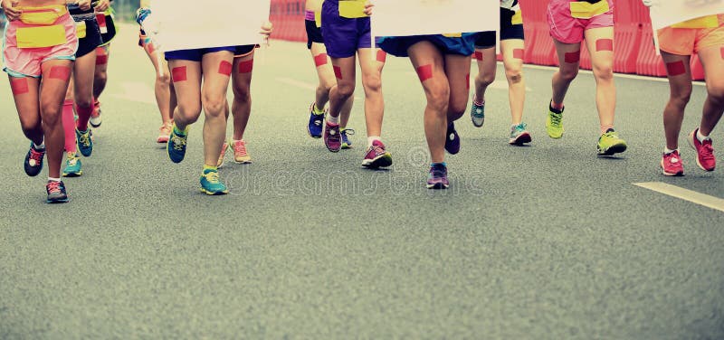 Marathon athletes running stock image. Image of active - 48588383