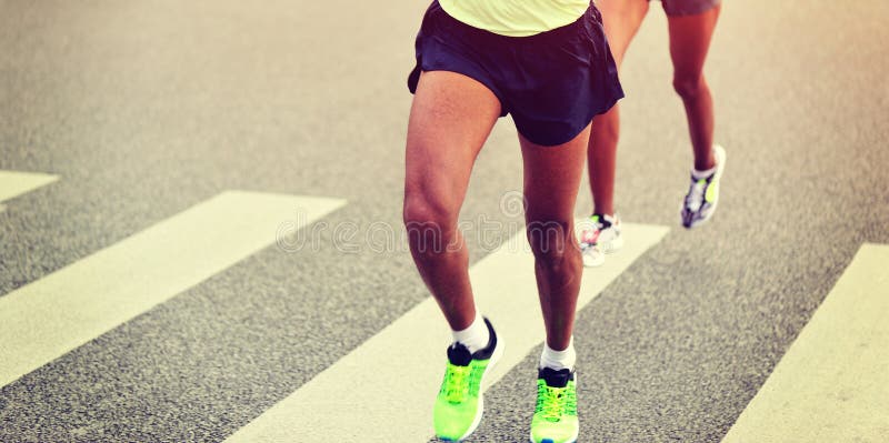 Marathon athletes running stock image. Image of healthy - 52609381