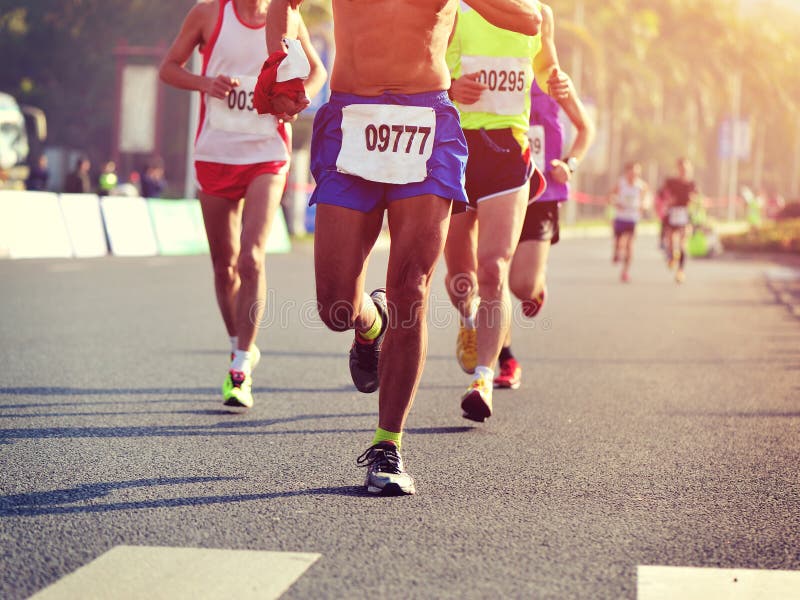 Marathon athletes running stock image. Image of endurance - 53954361