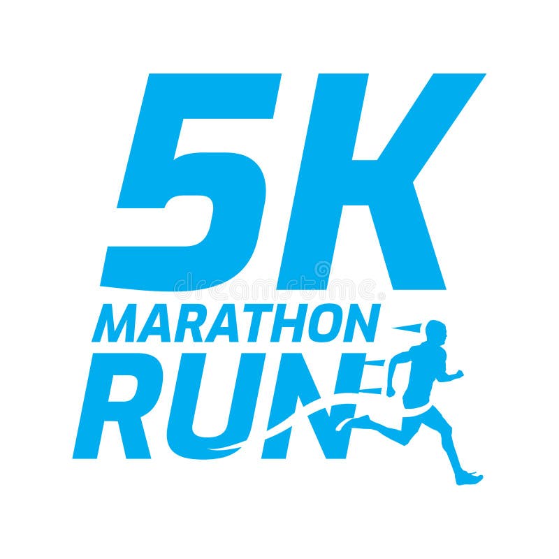 MARATHON-14 stock vector. Illustration of exercising - 255605516