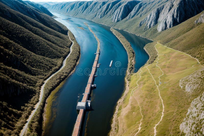 A Marathon Runner S Route Morphing into a Vibrant River on a Map Stock ...