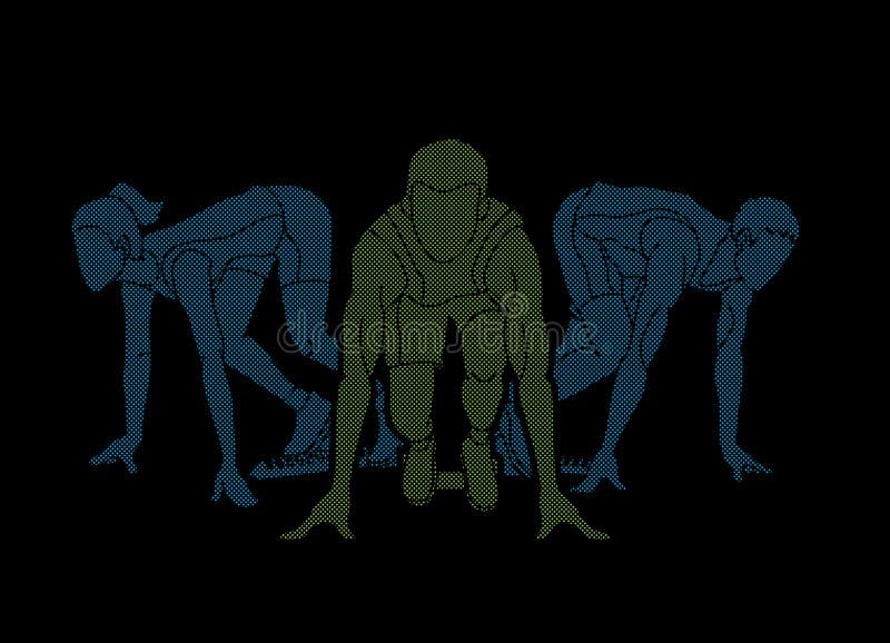 Marathon Runner, Start Running , Group of People Running Action Graphic ...