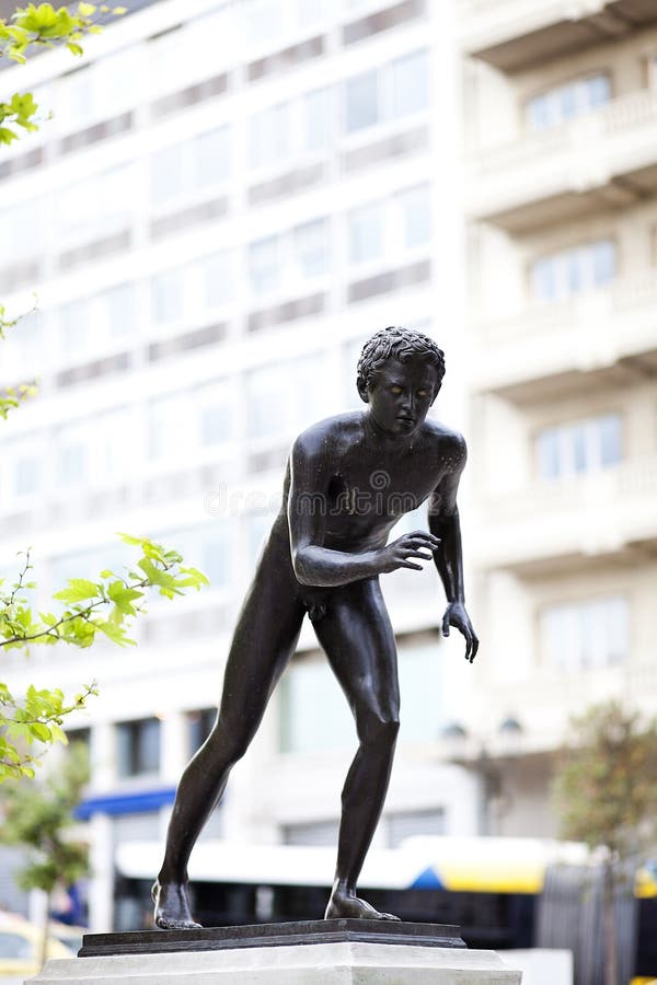 The marathon Runner statue stock photo. Image of sculpture - 54289656