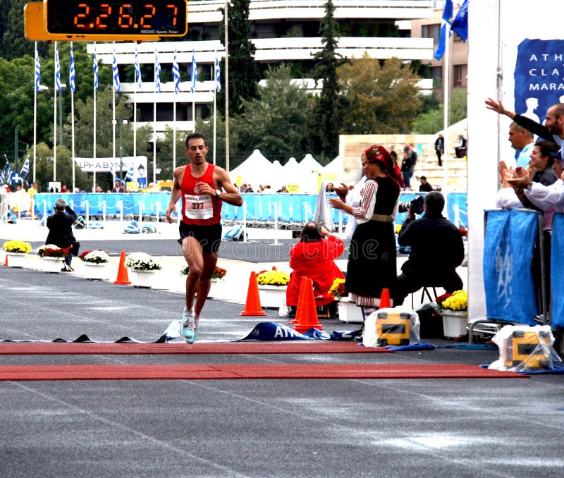 Marathon Runner Theodorakakos Dimitrios of Greece Editorial Photo ...