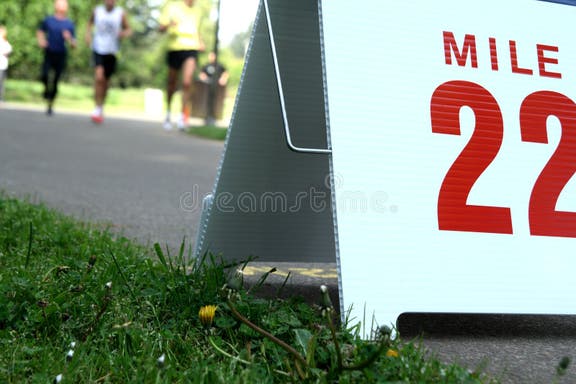 Marathon Mile Marker Stock Photos - Free & Royalty-Free Stock Photos ...