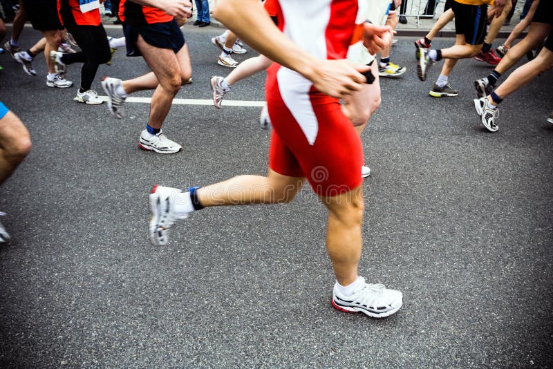 Marathon runners, city run stock image. Image of jogging - 28514559
