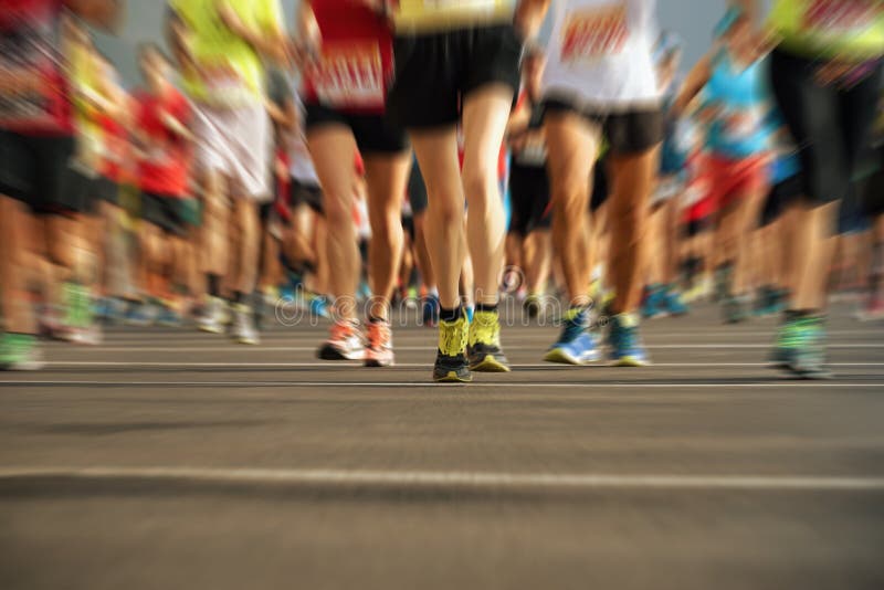 Marathon running stock image. Image of active, athletic - 64752275