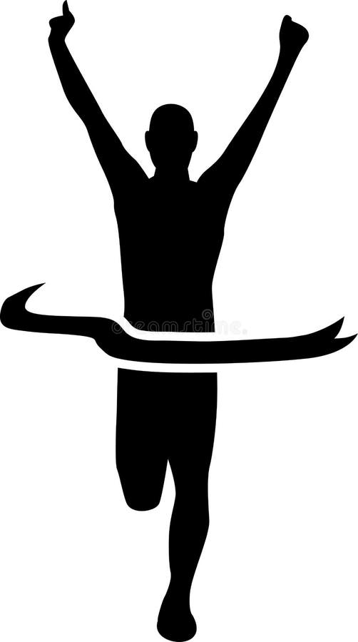 Marathon Winner stock vector. Illustration of jogging - 106168440