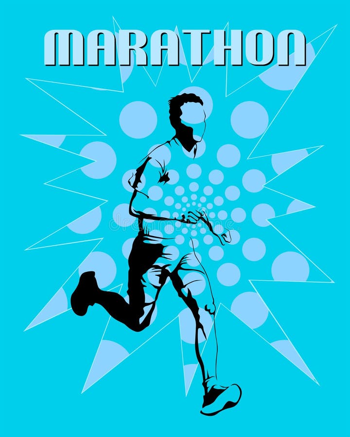 Marathons logo two stock vector. Illustration of health - 219683277