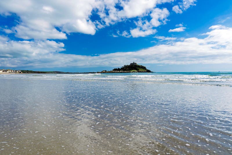 Marazion Beach Cornwall England UK Europe Stock Image - Image of ...