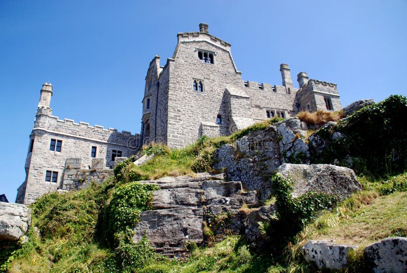 Marazion, England: St. Michael S Mount Castle Stock Image - Image of ...