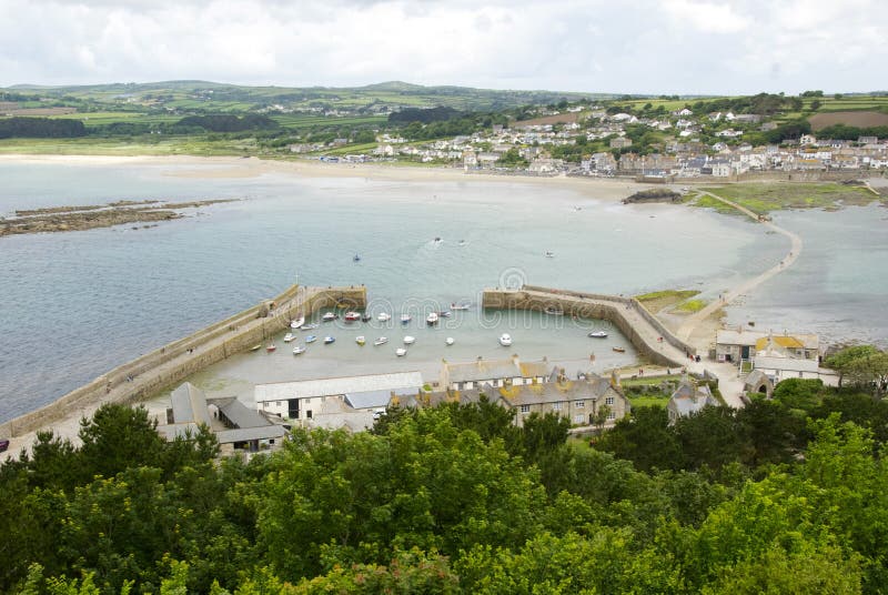Marazion Seen from St Michaels Mount, Cornwall UK Stock Image - Image ...