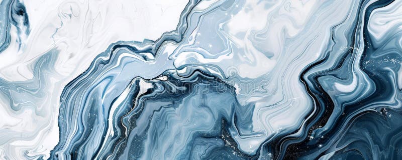 Marble Abstract Background with Cool Tones of Grey, Blue, and White ...