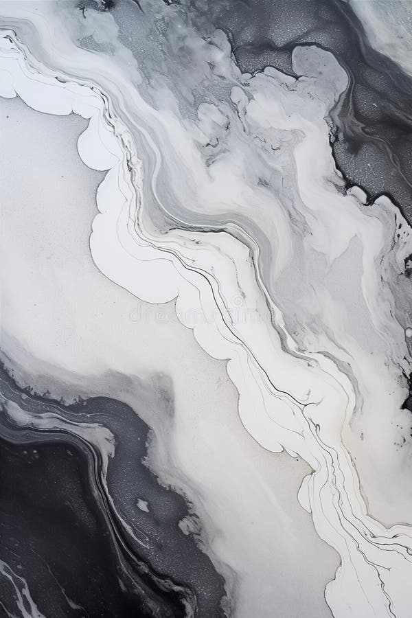 Marble Abstract Background, Pattern in Black and White Colors, Neutral ...