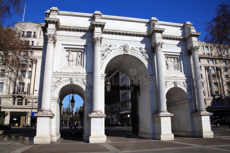 Marble Arch, London, England Stock Image - Image of triumphal, landmark ...