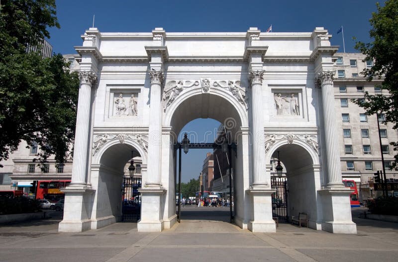 Marble Arch, London, England Stock Image - Image of triumphal, landmark ...