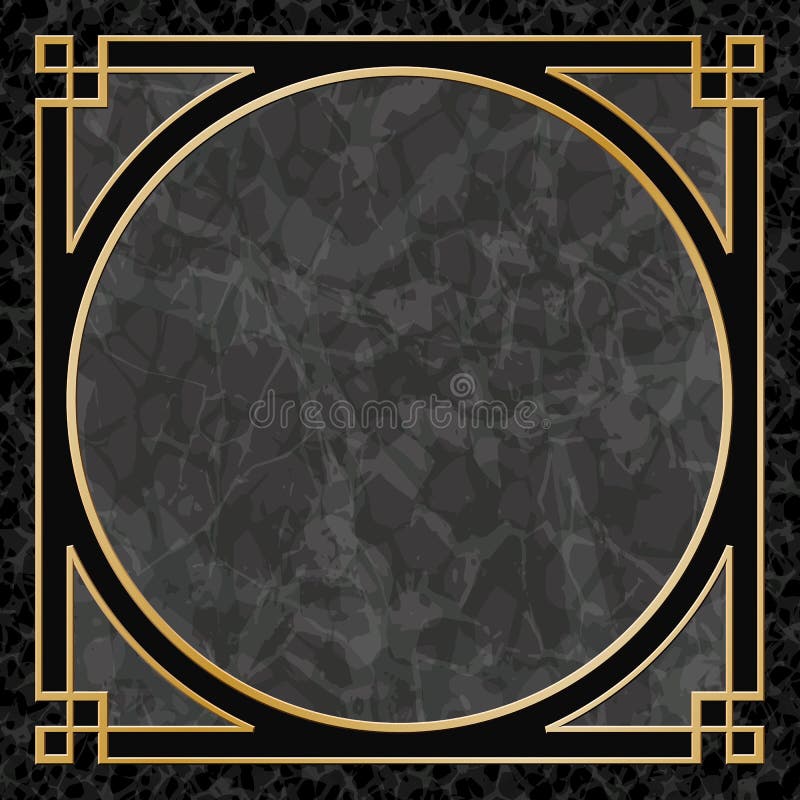 Marble Background with Frame, Border Stock Vector - Illustration of ...