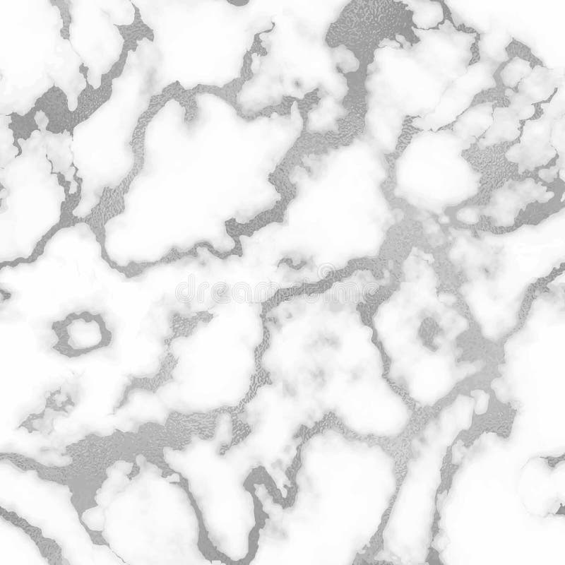Marble Background with Silver Texture. Seamless Pattern. Beautiful ...