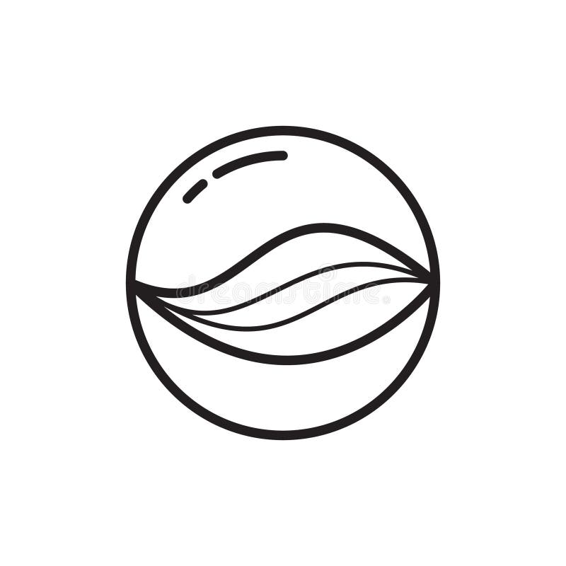 Marble Ball. Vector Illustration Decorative Design Stock Vector ...