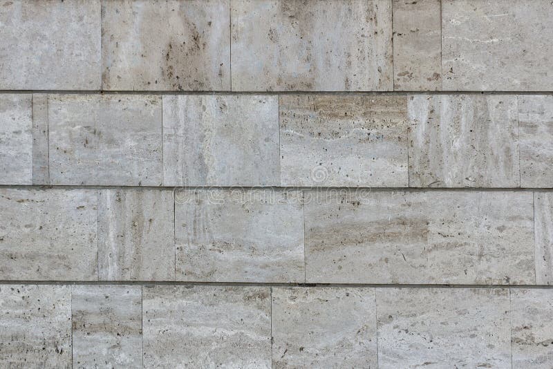 Marble Beige Tile Wall Covering. Building Facade Stock Photo - Image of ...
