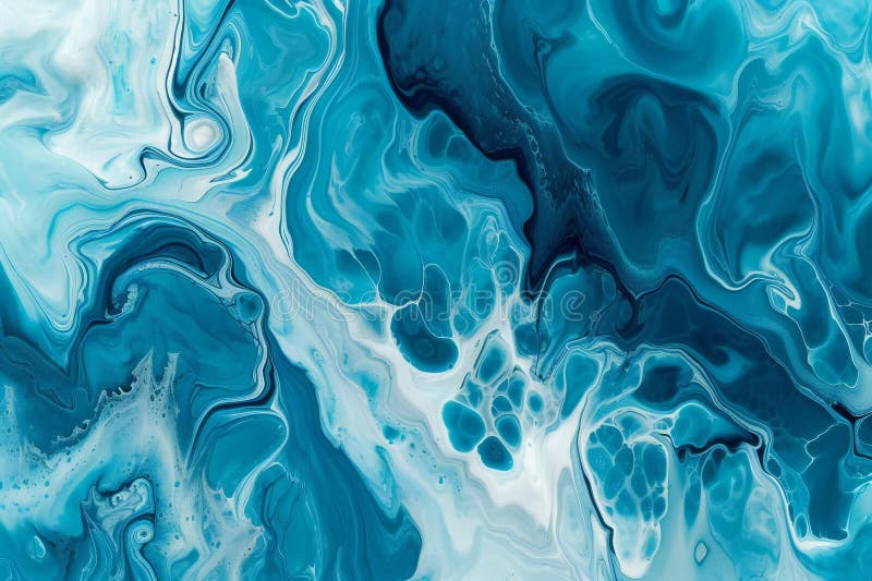 Marble Blue Abstract Background, Liquid Marble Pattern, Digital ...