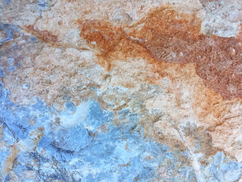 Marble Blue and Orange Surface Closeup Texture Stock Image - Image of ...