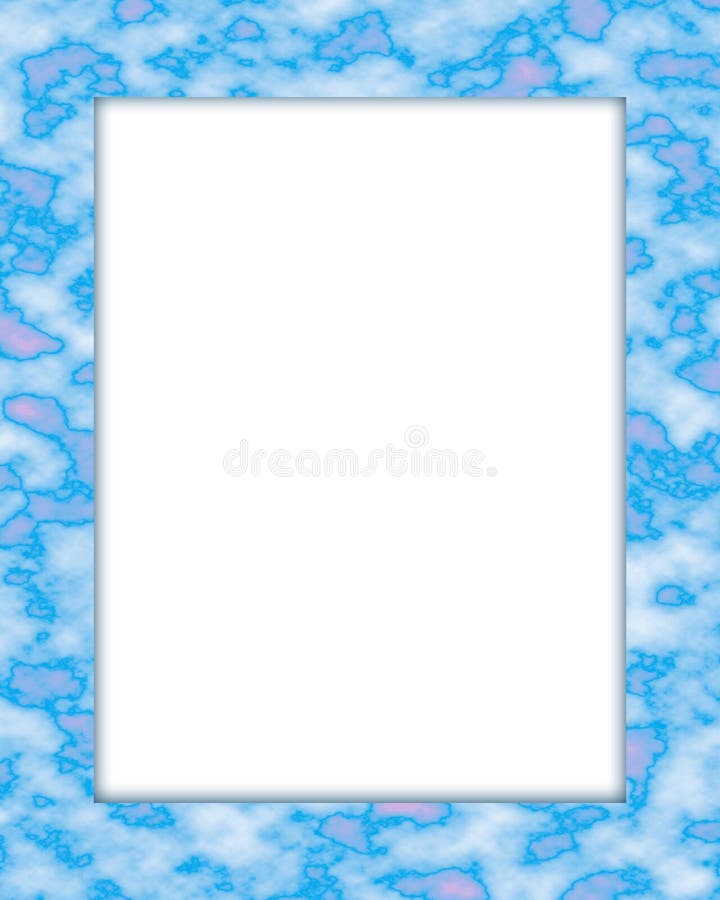 Marble Blue Textured Frame. Stock Illustration - Illustration of ...