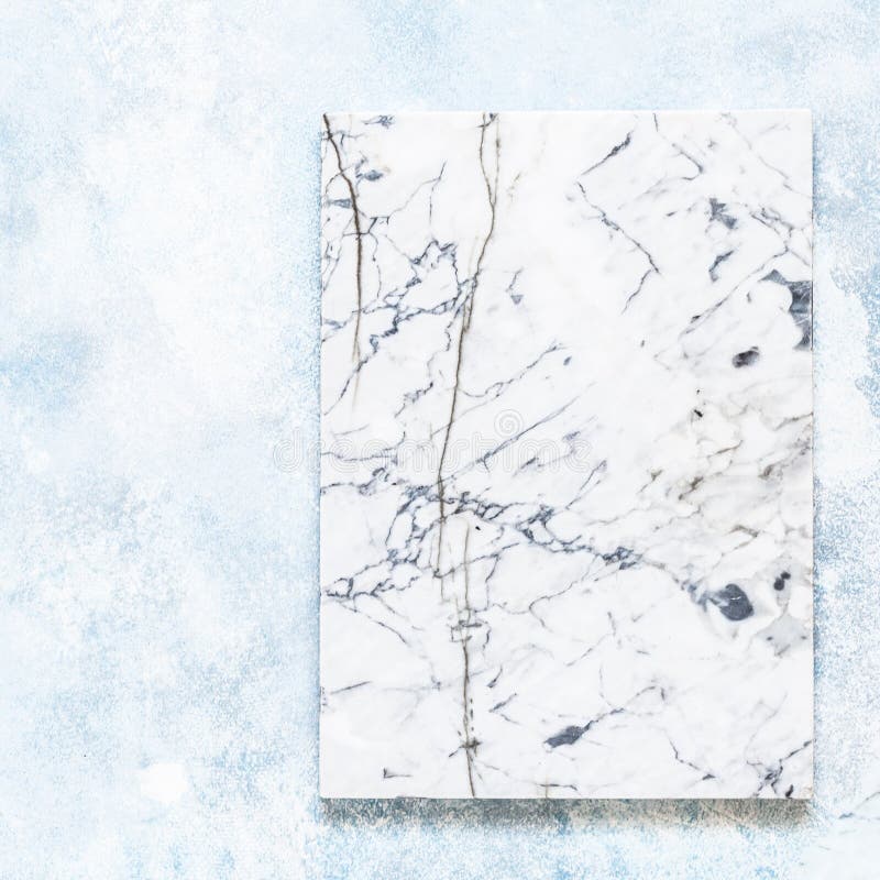 Marble Board on Blue Background Stock Image - Image of blank, frame ...
