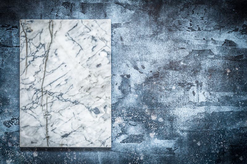 Marble Board on Blue Background Stock Photo - Image of cook, culinary ...