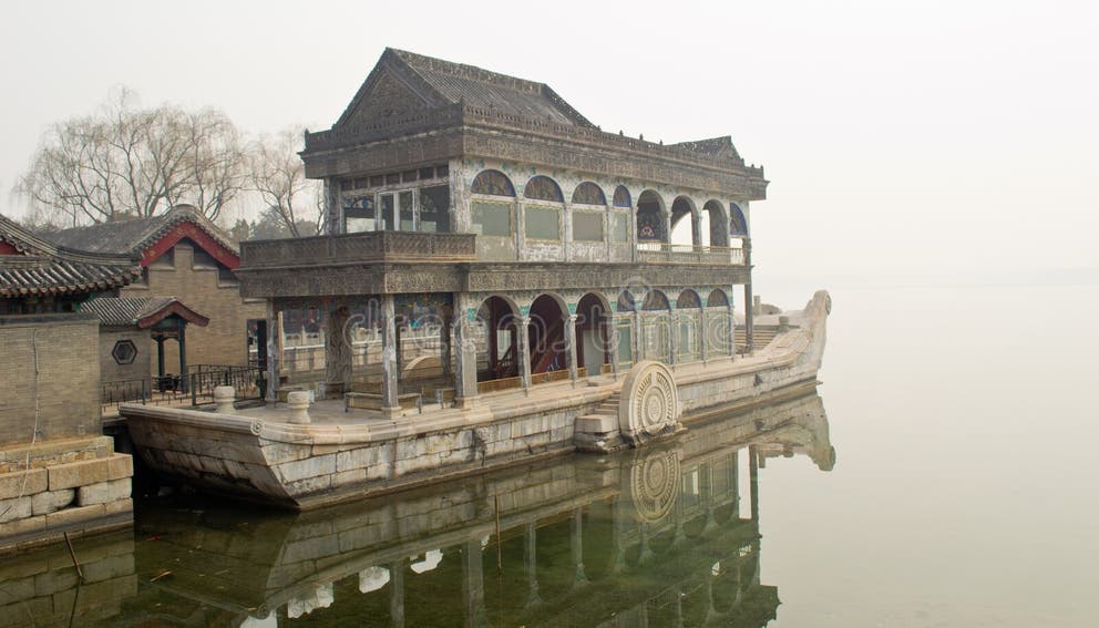 The Marble Boat stock photo. Image of beijing, rock, boat - 26527878