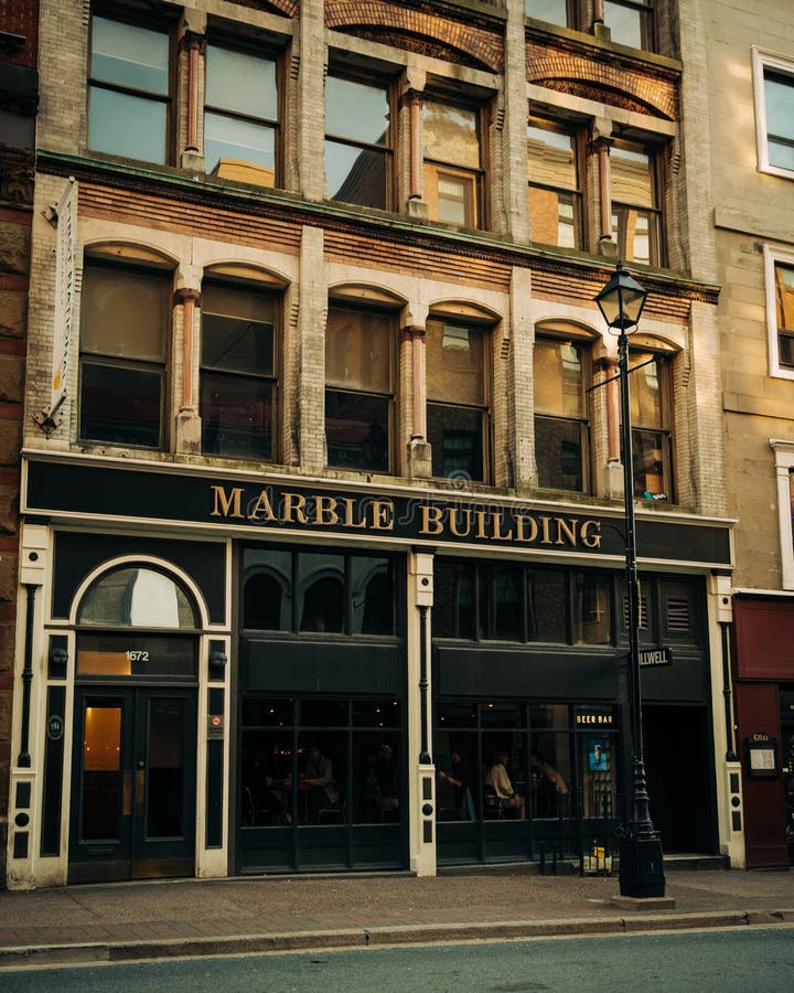 Marble Building Architecture, Halifax, Nova Scotia, Canada Editorial ...