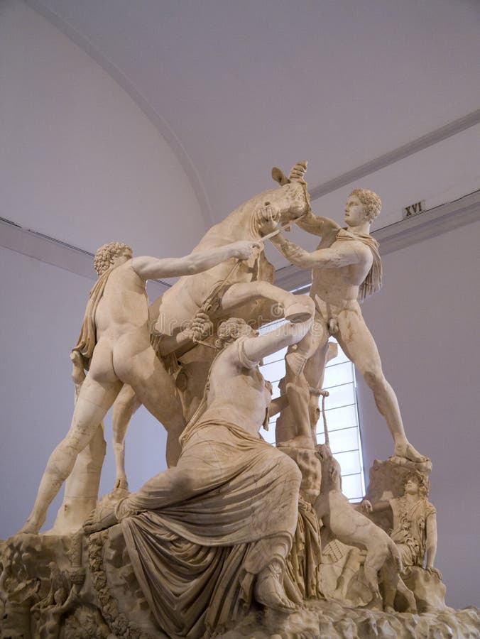 Marble Bull from Pompeii in Naples Italy Editorial Photo - Image of ...