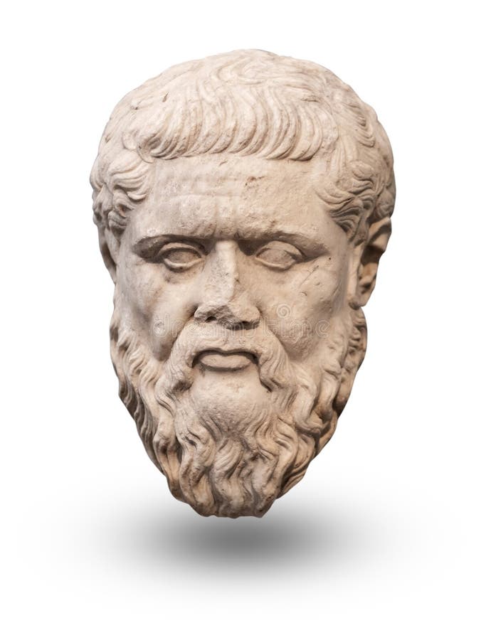 Marble bust of Plato stock image. Image of dynasty, culture - 338788171